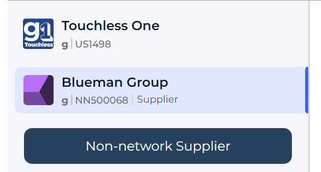 Managing Non-Network supplier profiles – Graphite Systems Knowledge Base