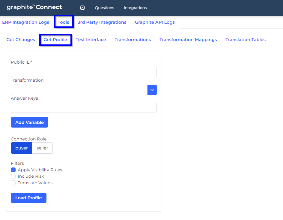 Using Integration Admin pages – Graphite Systems Knowledge Base