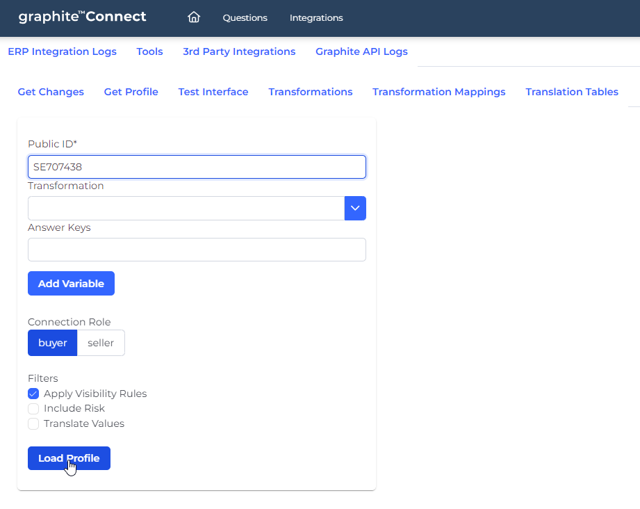 Using Integration Admin pages – Graphite Systems Knowledge Base
