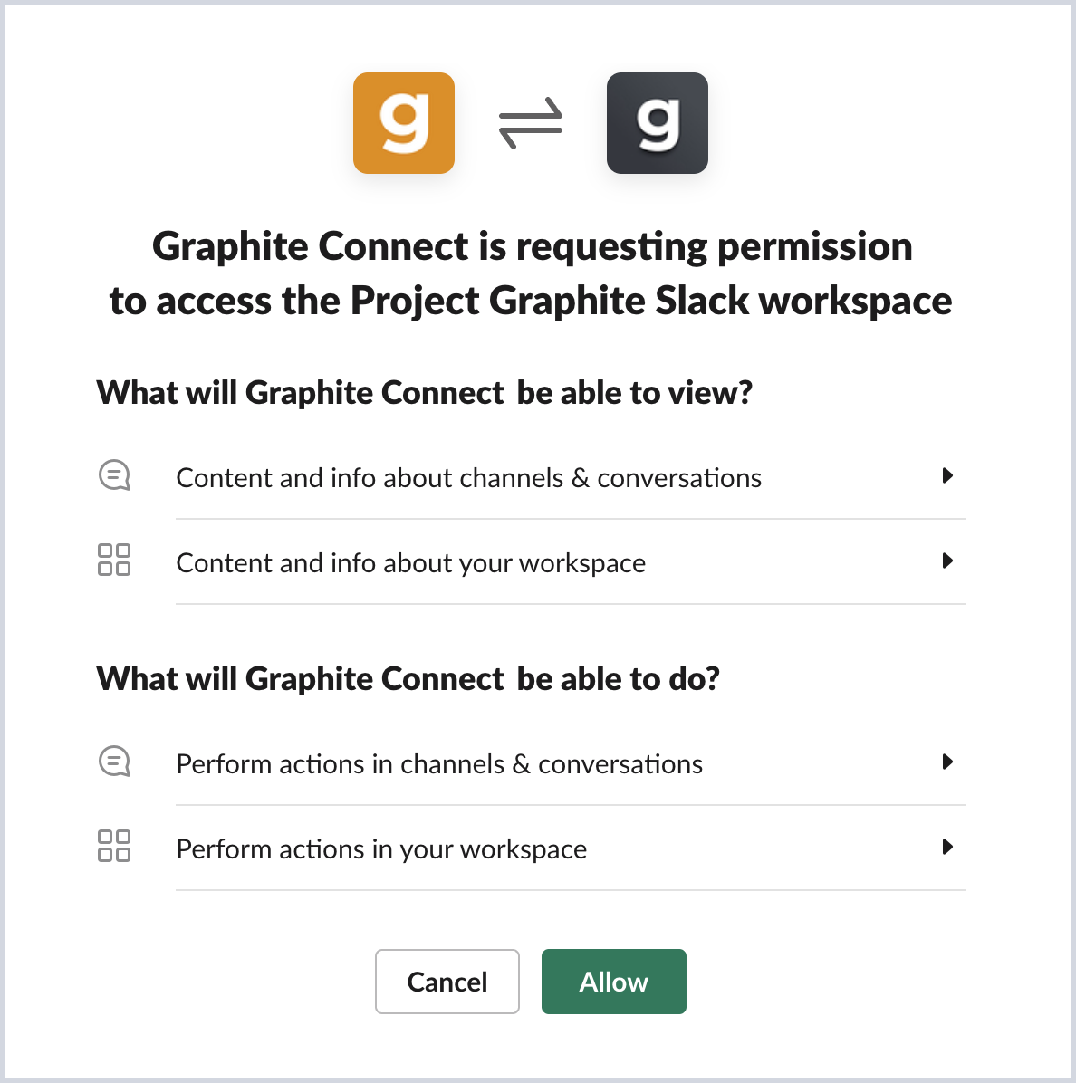 Slack App and Integration – Graphite Systems Knowledge Base