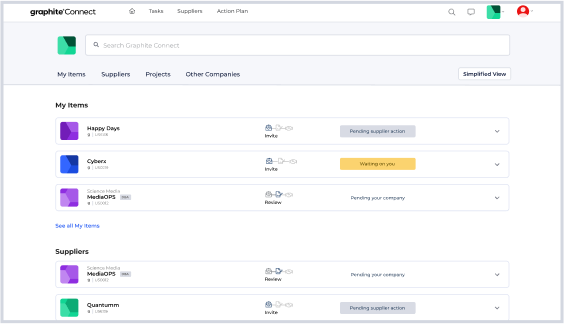 Search and Viewing Your Connections – Graphite Systems Knowledge Base