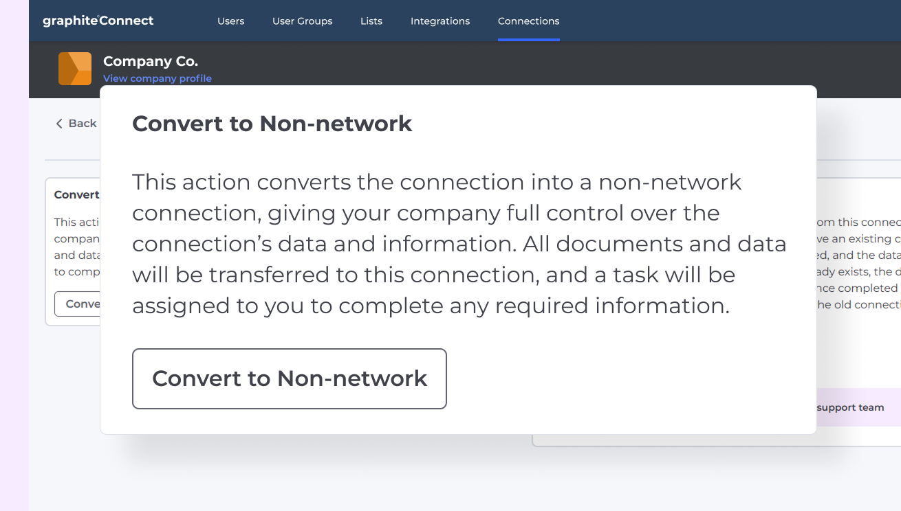 Converting To/From a Non-Network Connection – Graphite Systems ...